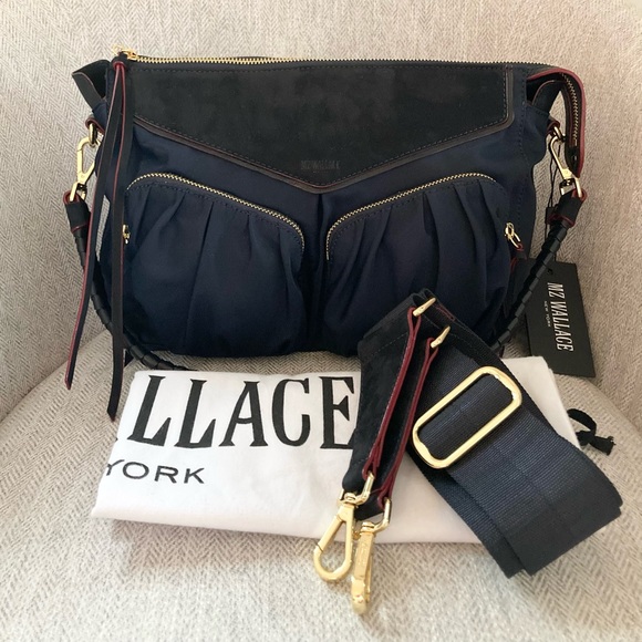 MZ Wallace | Bags | Mz Wallace Pickets Nylon Leather Thompson Crossbody ...